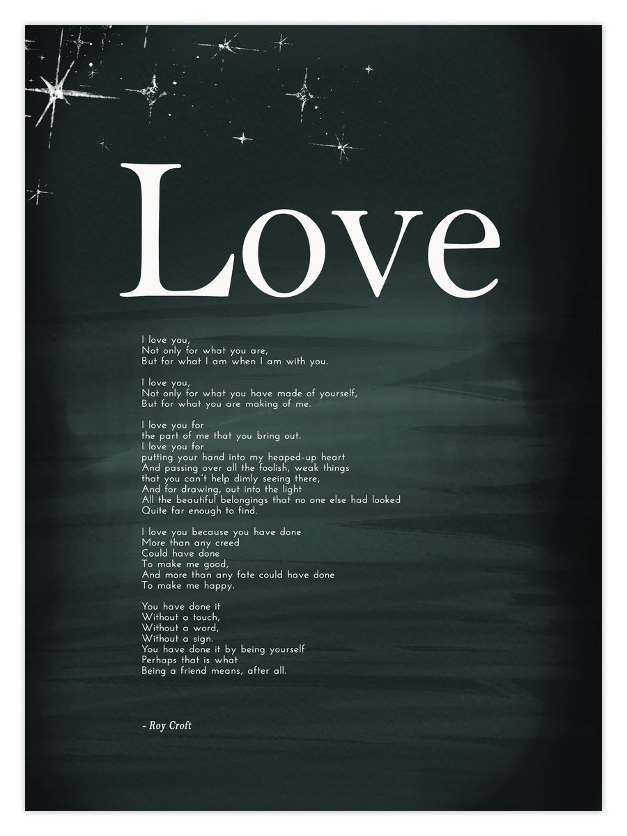 LOVE - Roy Croft (W) – dusty boy